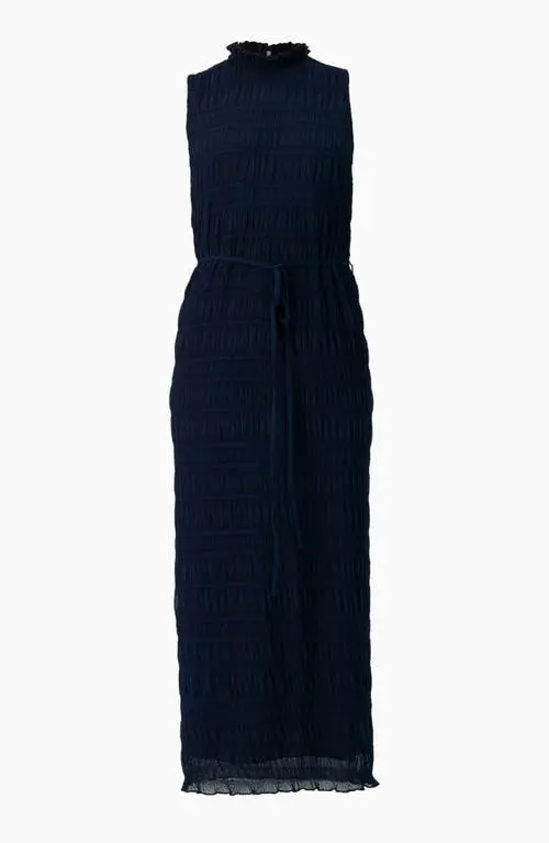 IVONNE Sleeveless Pleated Long Dress