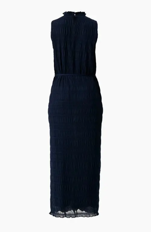 IVONNE Sleeveless Pleated Long Dress