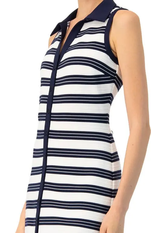 IVONNE Sleeveless Striped Long Dress
