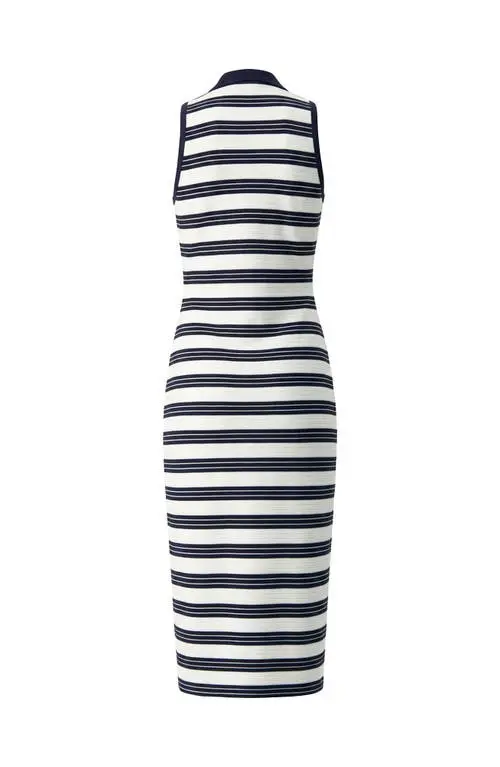 IVONNE Sleeveless Striped Long Dress