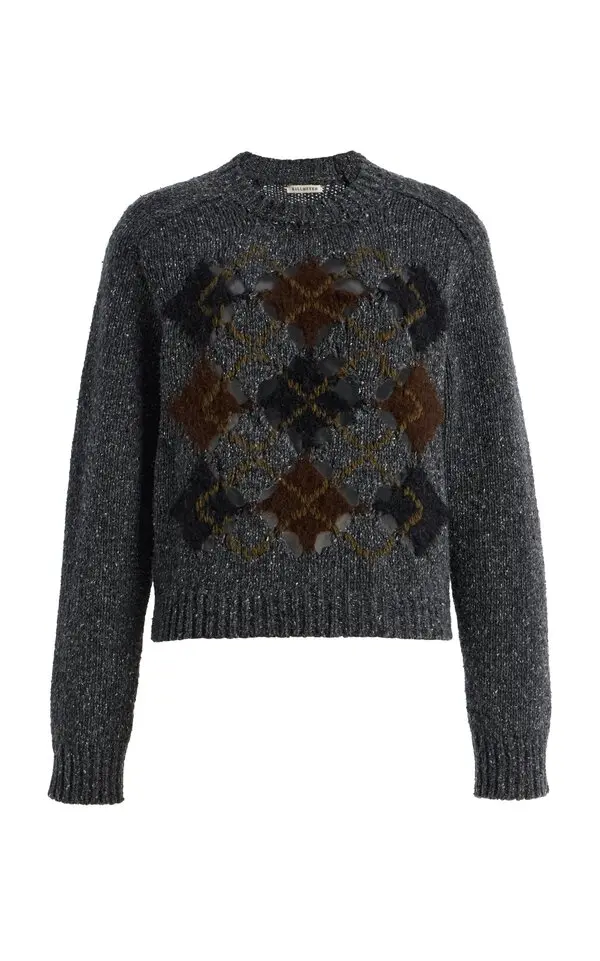 KALLMEYER Nina Wool-blend Crewneck Sweater - Grey