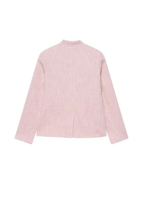 Mint Velvet Cotton-blend Bouclé Jacket - Light Pink