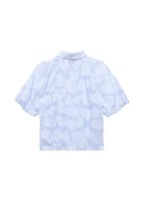 Mint Velvet Cotton Jacquard Striped Shirt