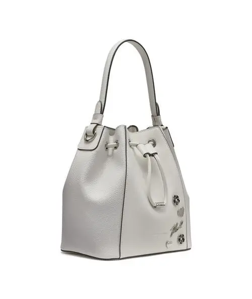 Karl Lagerfeld Paris Adele Bag - White/silver