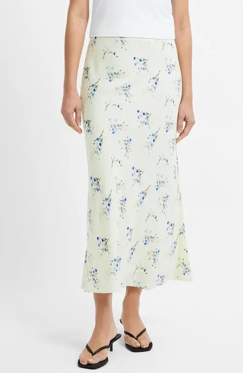 French Connection Floral Bias Cut Midi Skirt