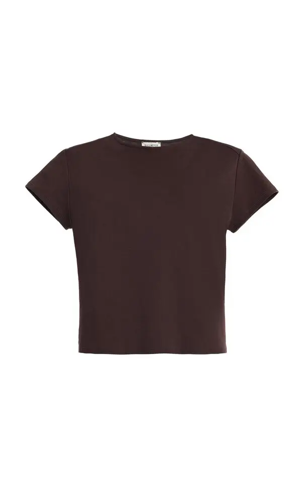 KALLMEYER Willa Cotton Baby Tee - Brown