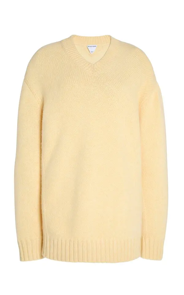 Bottega Veneta V-neck Cashmere Sweater - Yellow
