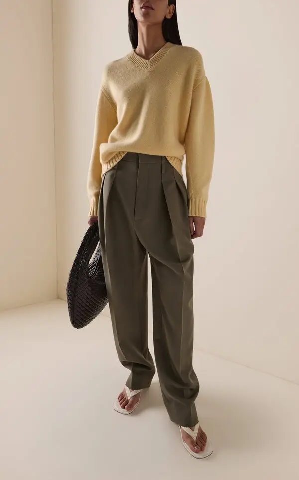 Bottega Veneta V-neck Cashmere Sweater - Yellow