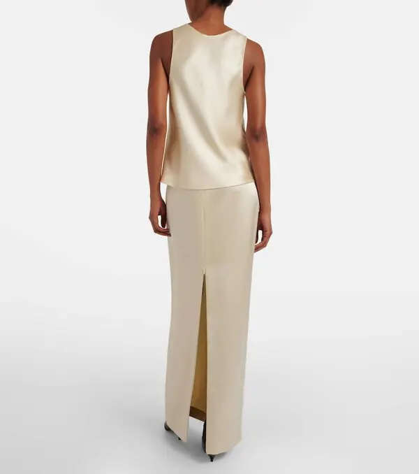 THE ROW Kiernan Silk Satin Maxi Skirt