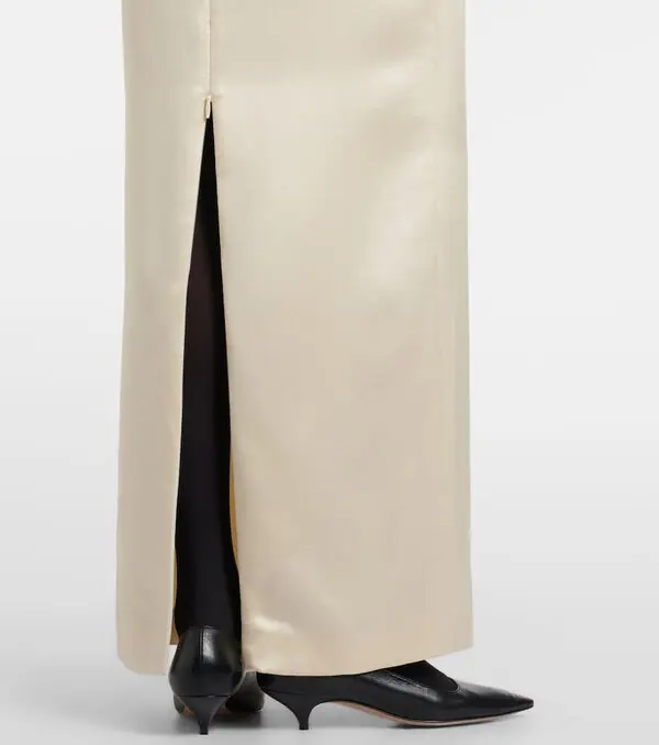 THE ROW Kiernan Silk Satin Maxi Skirt