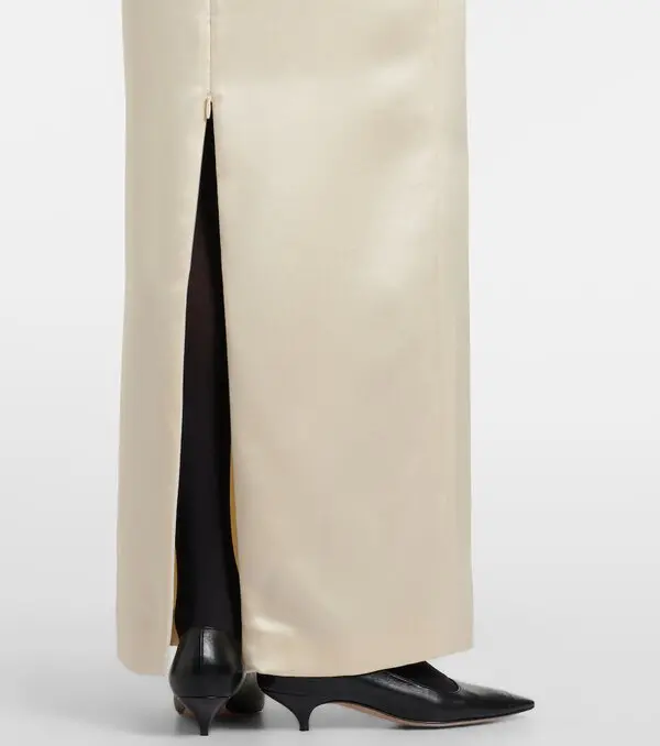 THE ROW Kiernan Silk Satin Maxi Skirt