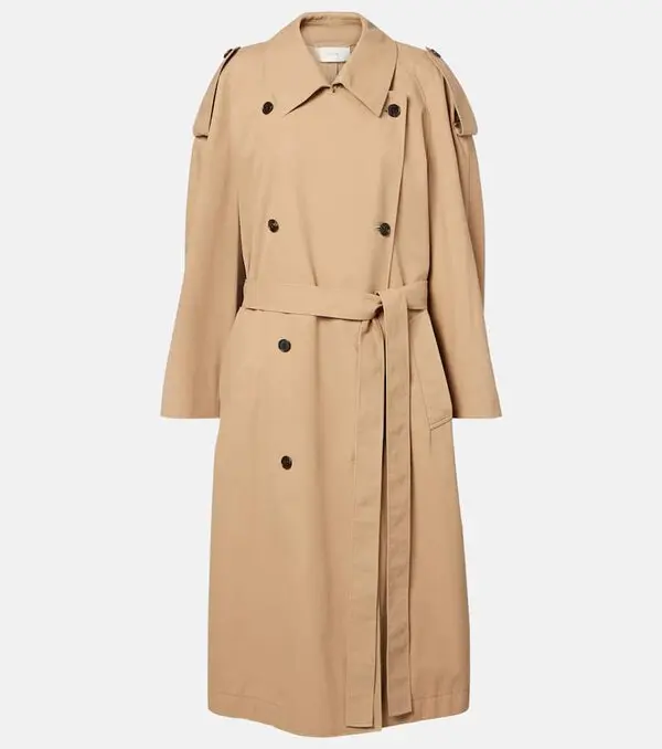 THE ROW Cotton And Cashmere Trench Coat - Beige