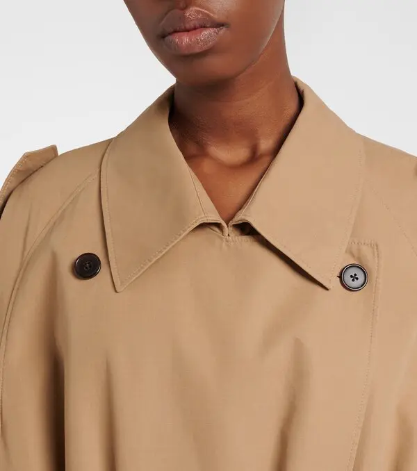 THE ROW Cotton And Cashmere Trench Coat - Beige