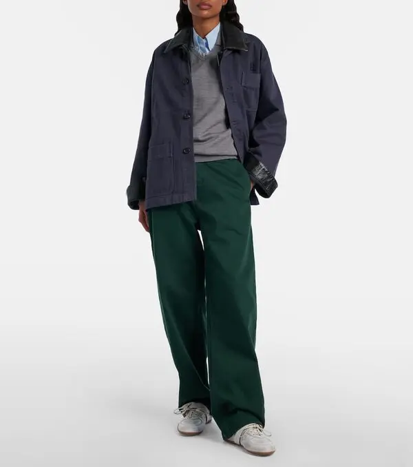 Miu Miu Virgin Wool Polo Sweater - Grey