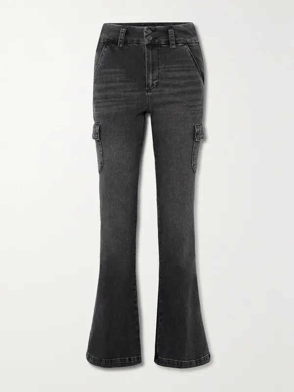 Paige Dion High-rise Flared Cargo Jeans