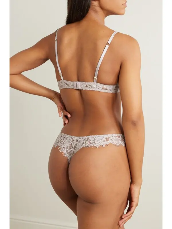 COCO DE MER Aurelia Corded Lace Thong