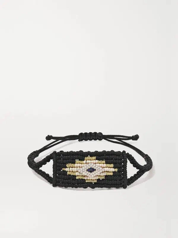 DIANE KORDAS Evil Eye Diamond & Sapphire Bracelet - Gold