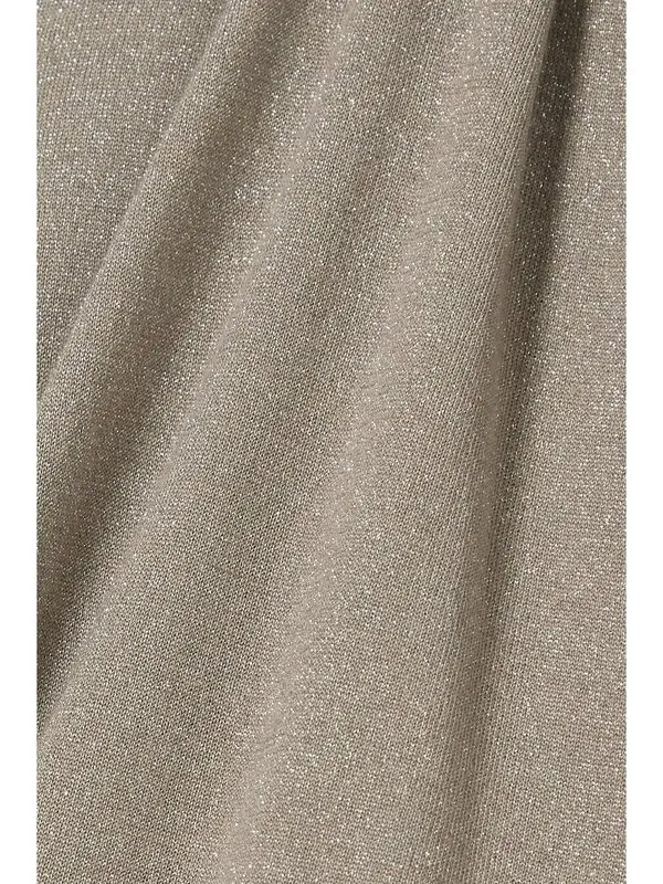 Brunello Cucinelli Metallic Cashmere-blend Turtleneck Sweater