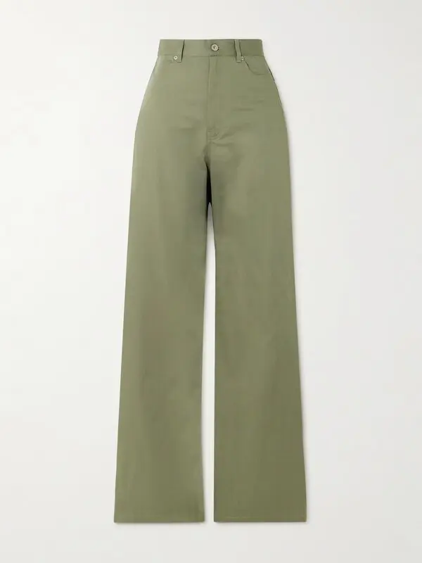 Loewe Cotton-twill Straight-leg Pants