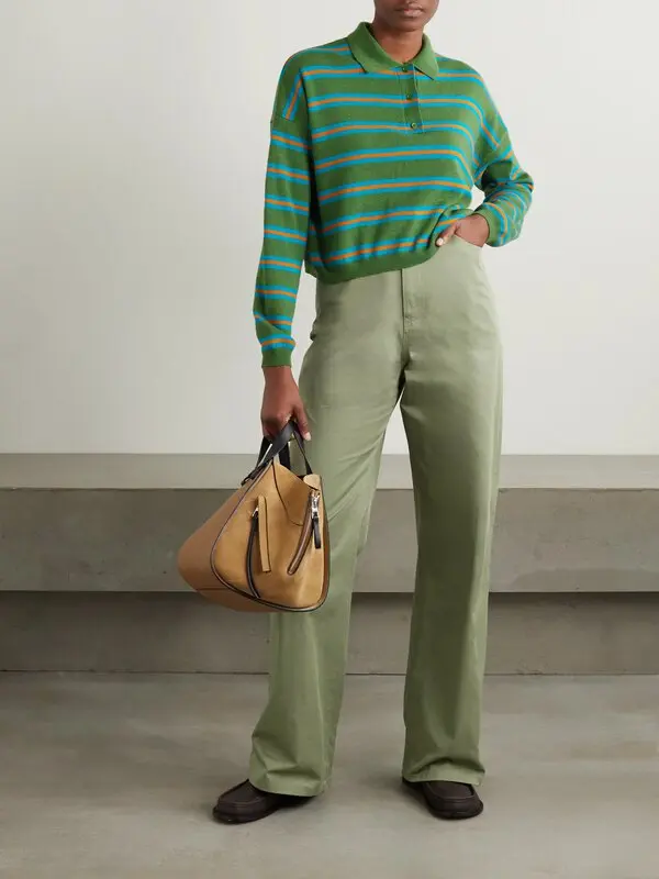 Loewe Cotton-twill Straight-leg Pants