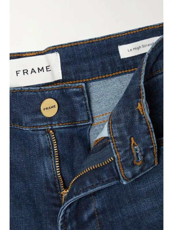 FRAME Le High Cropped Straight-leg Jeans