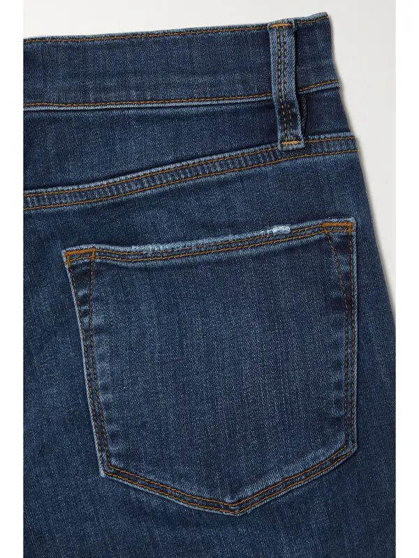 FRAME Le High Cropped Straight-leg Jeans