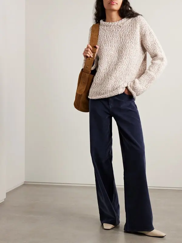 LA LIGNE Clair Merino Wool-blend Sweater