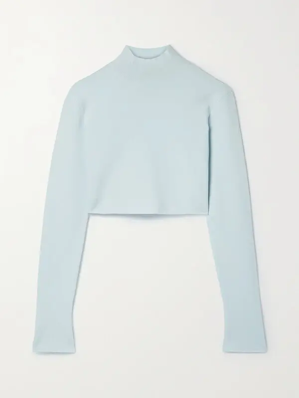 Lapointe Cropped Stretch-knit Top