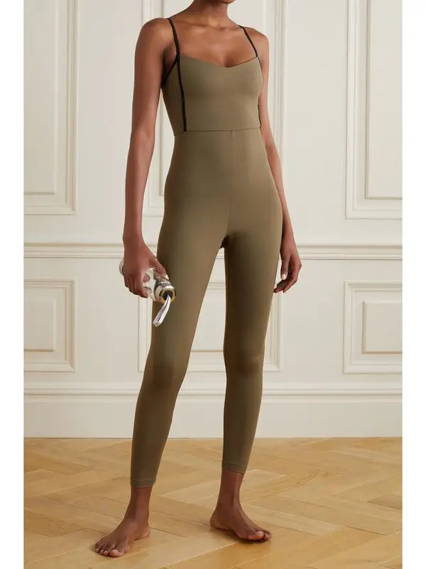 Ernest Leoty Adeline Two-tone Stretch Jumpsuit