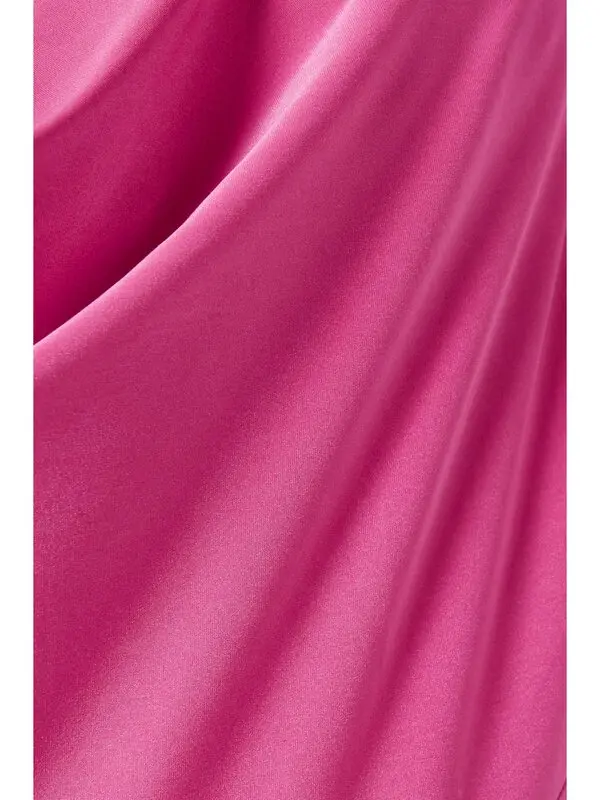 16Arlington Etna Draped Stretch-satin Gown