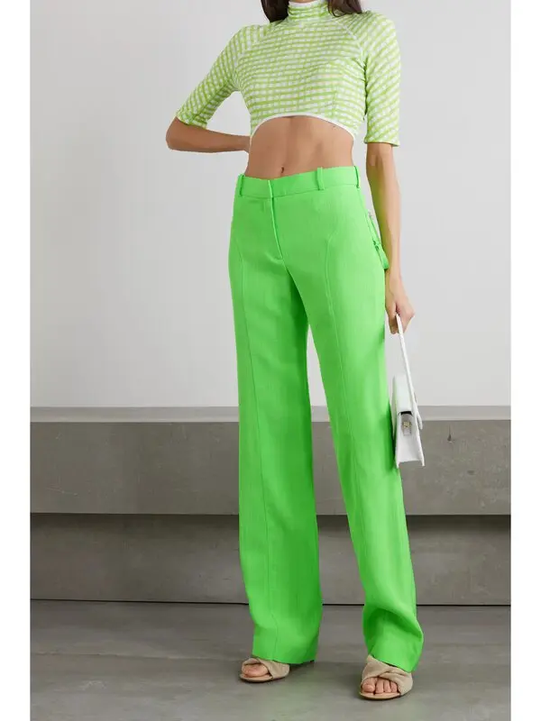 Jacquemus Meloia Paneled Straight-leg Pants