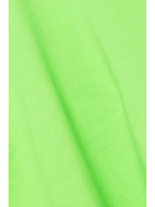 Jacquemus Piccola Cropped Cotton-jersey Top - Green