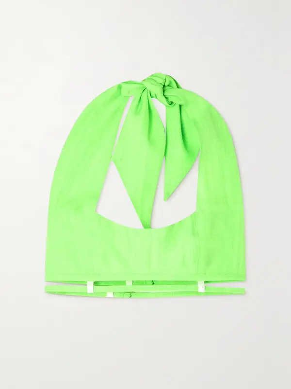 Jacquemus Limao Cropped Halterneck Top