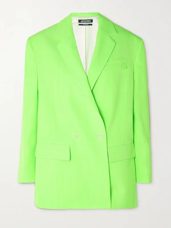 Jacquemus Marino Crepe Double-breasted Blazer