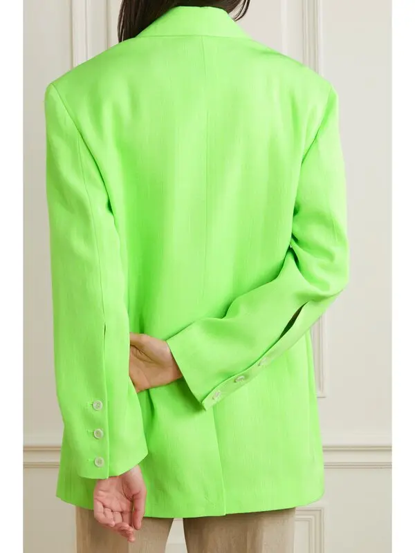 Jacquemus Marino Crepe Double-breasted Blazer