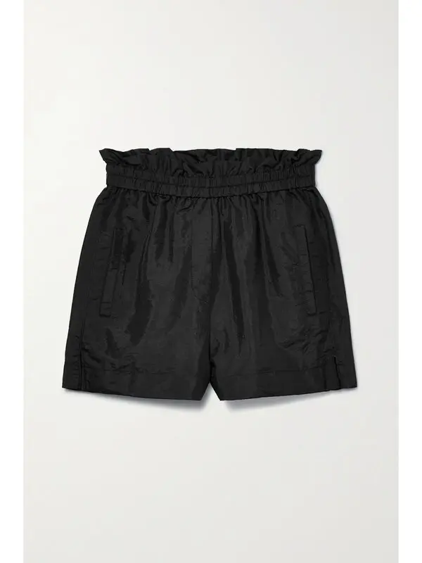 Tibi Gathered Shell Shorts