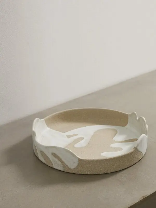 MARLOE MARLOE Net Sustain Dasa Stoneware Tray - Neutrals
