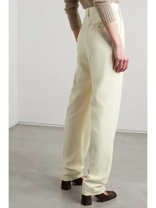 Ralph Lauren Andela Wool-crepe Tapered Pants