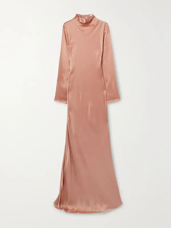 Lapointe Draped Satin Gown