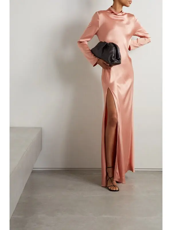 Lapointe Draped Satin Gown