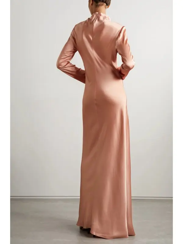 Lapointe Draped Satin Gown