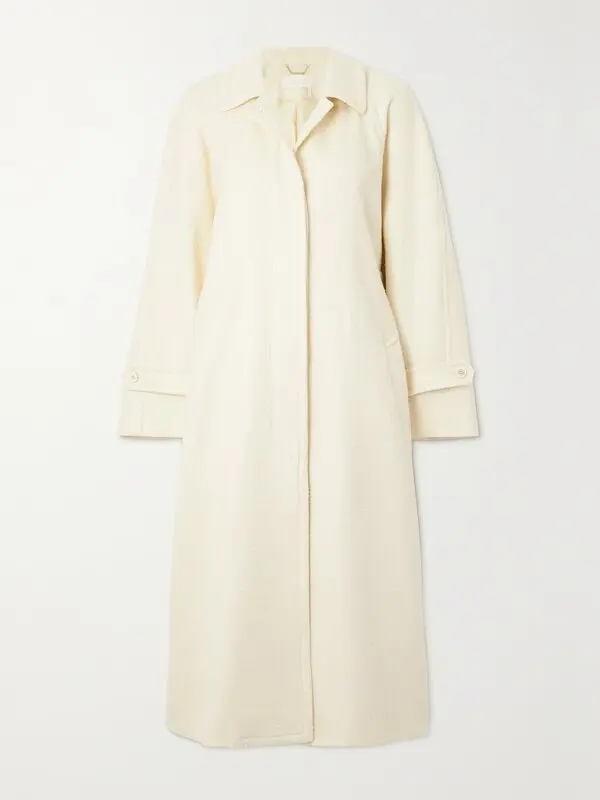 Chloé Belted Silk, Wool, And Cashmere-blend Trench Coat