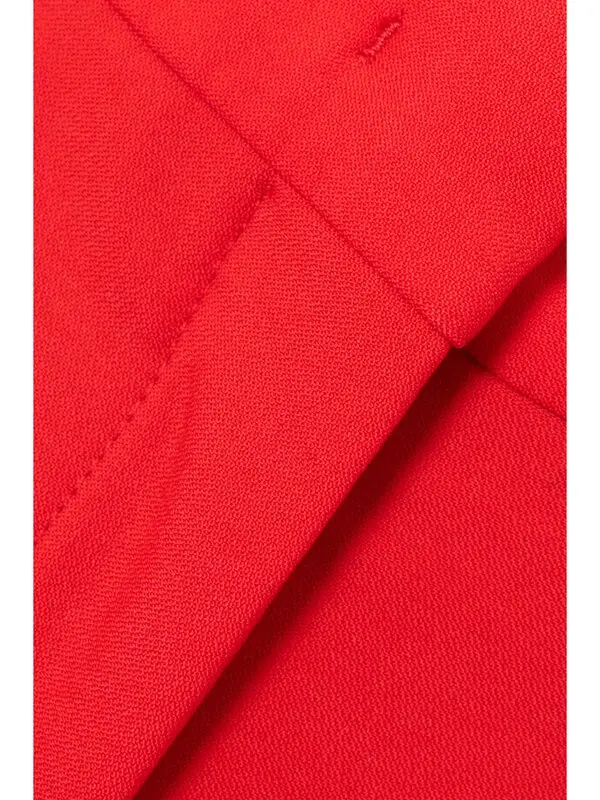 Another Tomorrow Net Sustain Pleated Merino Wool-crepe Straight-leg Pants