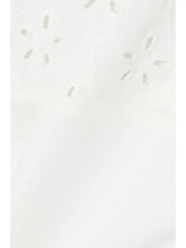 Chloé Broderie Anglaise Linen Blouse