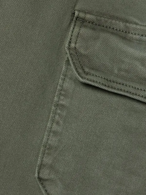 Paige Carly High-rise Cotton-blend Wide-leg Cargo Pants