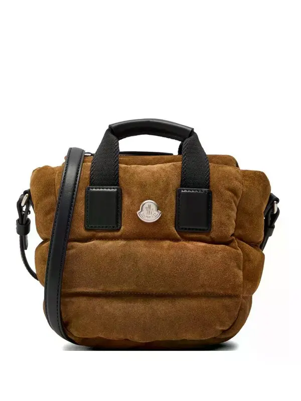 Moncler Caradoc Micro Suede Tote - Brown