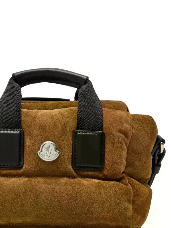 Moncler Caradoc Micro Suede Tote - Brown