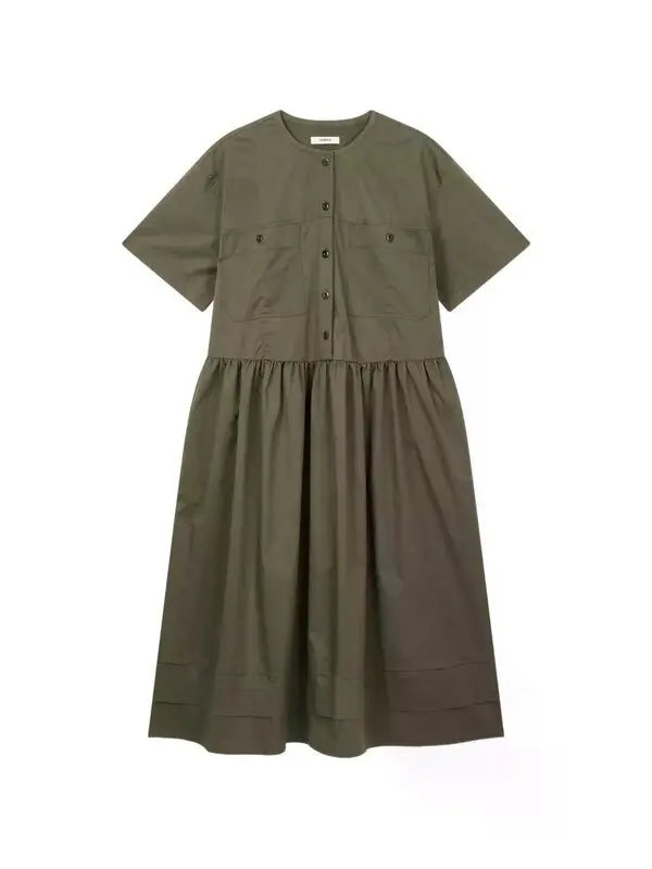 STUDIO TOMBOY Double Pocket Shirt Dress - Green