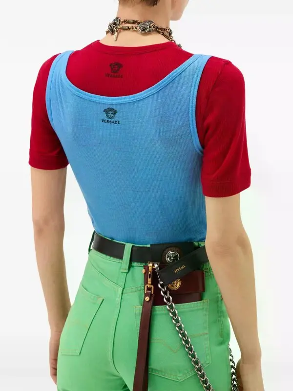 Versace Ribbed Tank Top