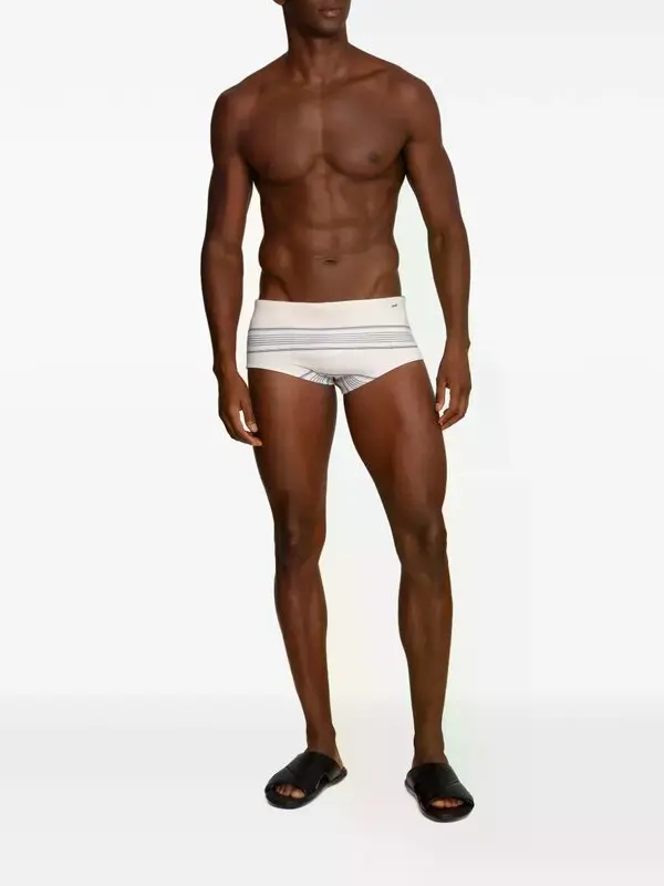 AMIR SLAMA Striped Swimming Trunks